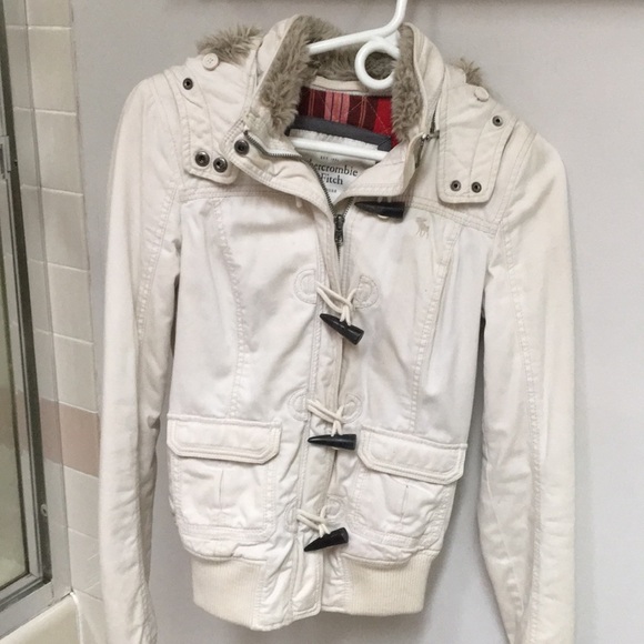 Abercrombie & Fitch | Jackets & Coats | Abercrombie Fitch Coat W Fur Lined Collar Hood | Poshmark